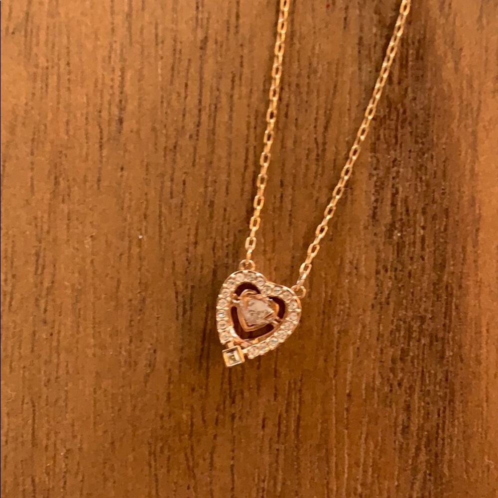 Swarovski Sparking Dance Heart Necklace - Gem